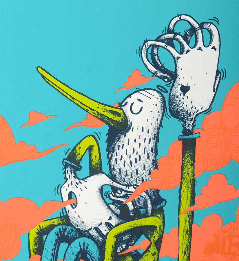 Alëxone - Air Cello • Artwork • Screen print