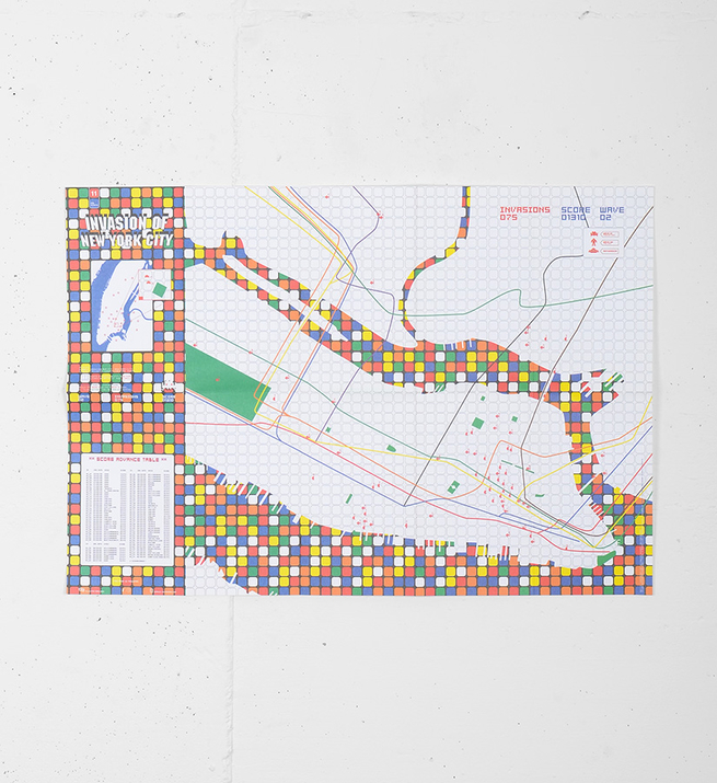 Invader - Invasion of New York City - Edition of 4000 + 20