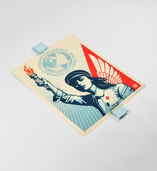 Shepard Fairey (Obey) - Angel of hope and strength - Artwork