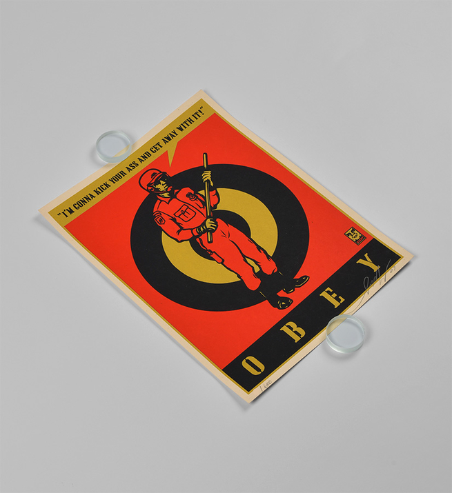 Shepard Fairey (Obey) - Riot cop - Artwork - Screen print