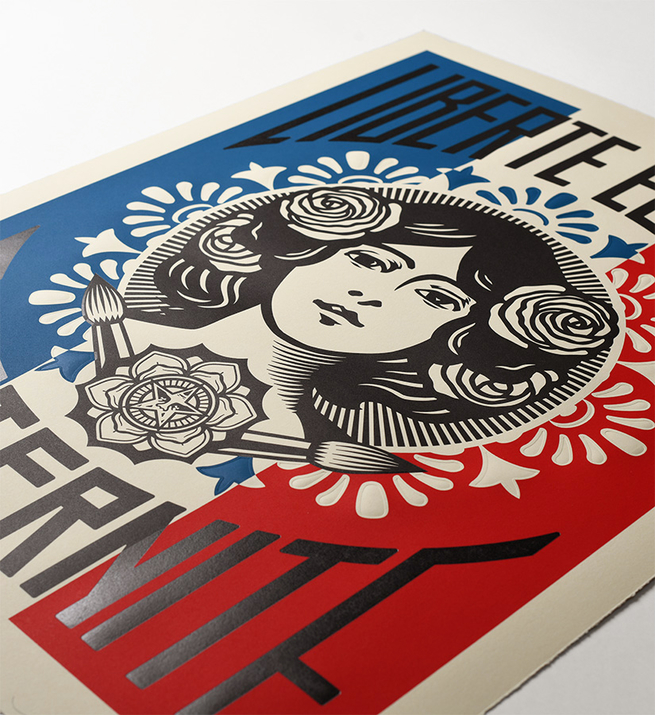 Shepard Fairey (Obey) - Liberté, égalité, fraternité