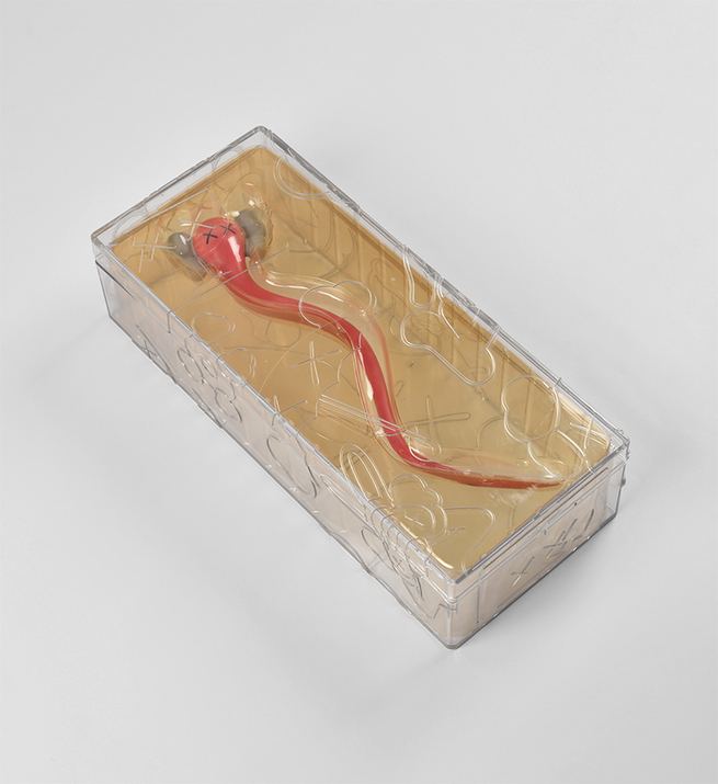 Kaws - Bendy (red) - Art toys - Sculpture - Limited edition