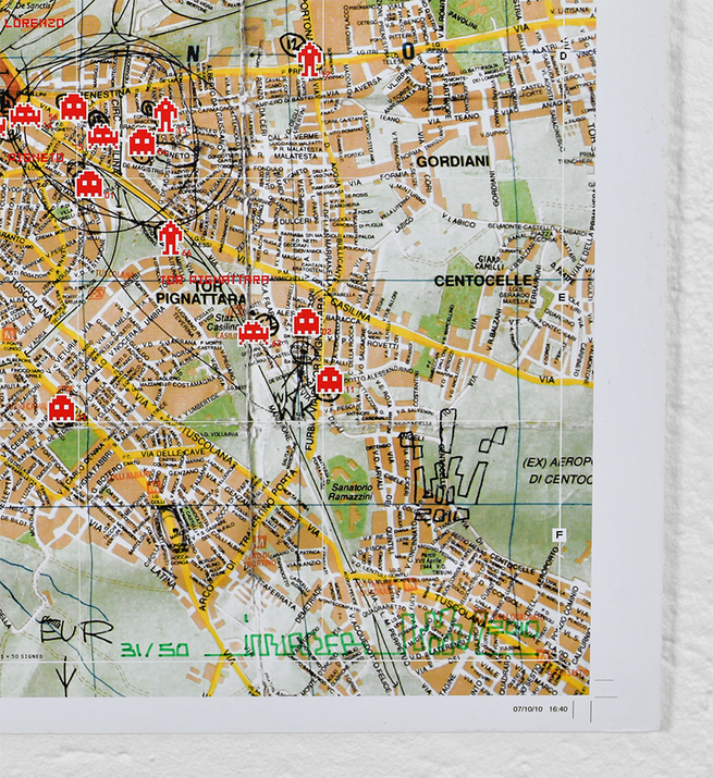 Invader - Invasione di Roma (Invasion map) • Artwork