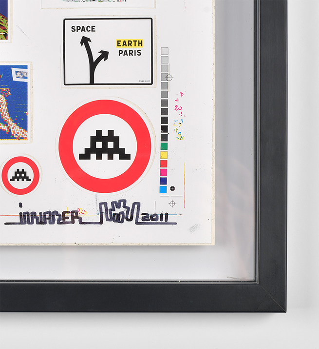 Invader - Signed stickers - Oeuvre d'art signée et numérotée