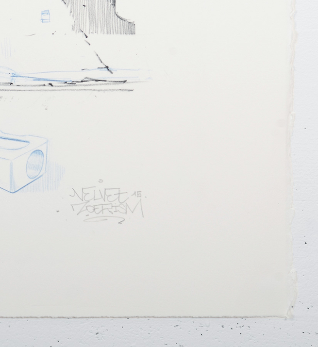 Zoer & Velvet • Street food • Original lithography enhanced