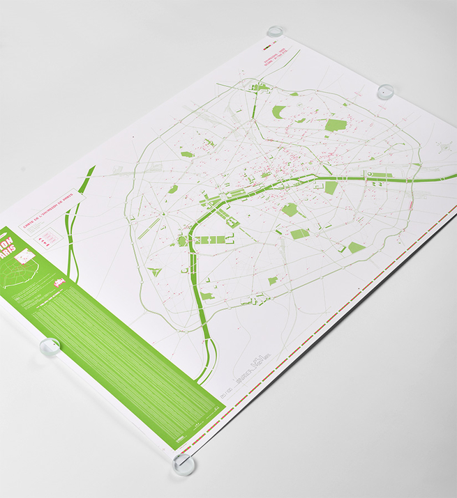 Invader - Signed map of Paris V2.0 - Artwork - Screen print