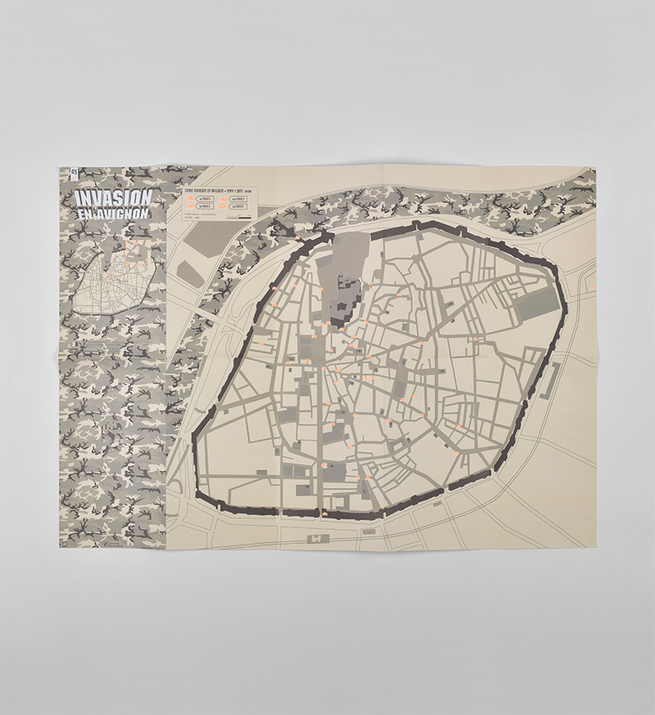 Invader - Invasion en Avignon - This map was made in 2000